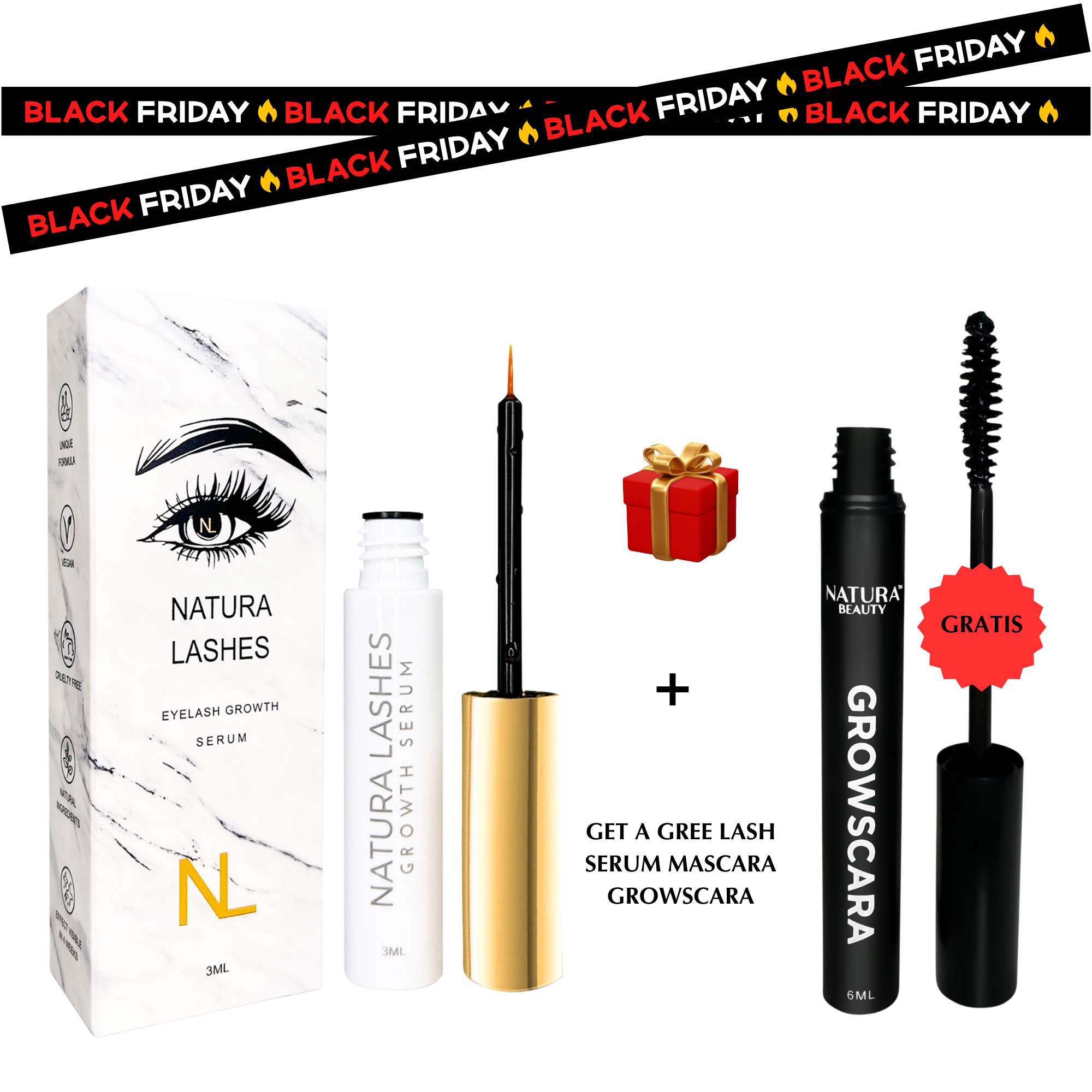 Natura Beauty - Eyelash Growth Serum – NATURA BEAUTY